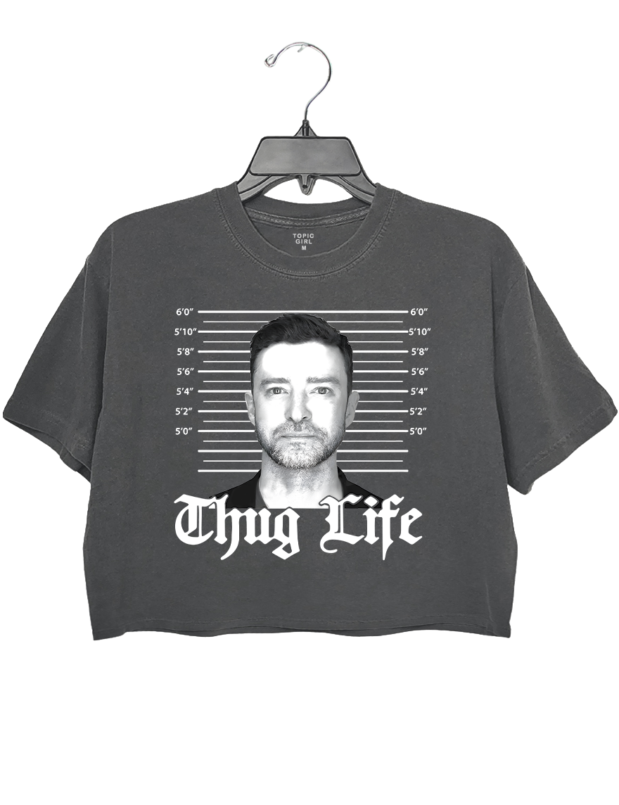 Thug Life Justin Timberlake Crop Top – topicgirl