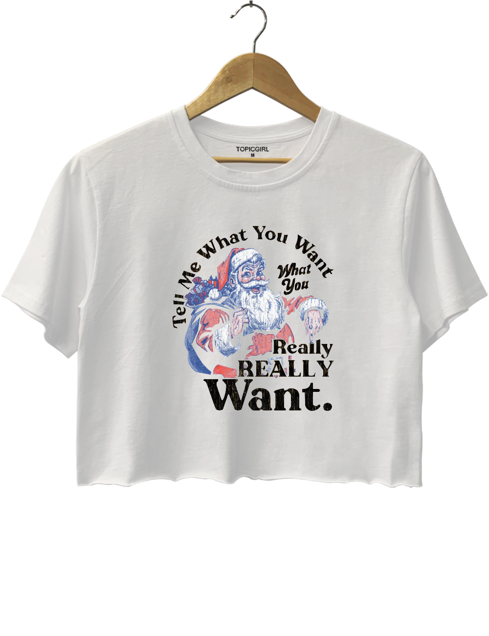 Tell Me What You Want What You Really Really Want Crop Top – Topicgirl